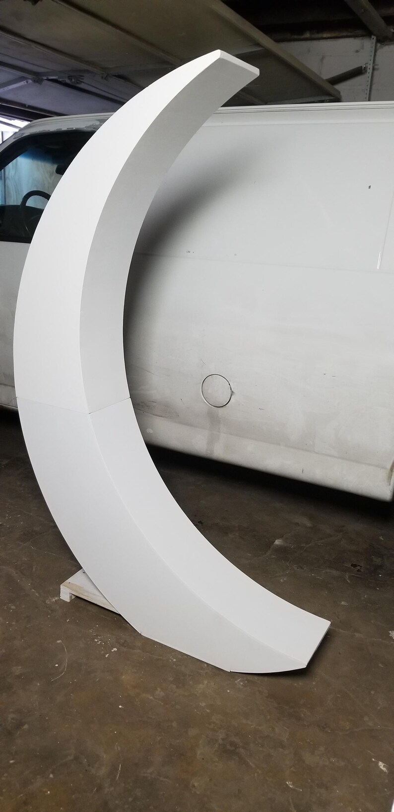 3D Crescent Moon Made in 2 Parts With Two Real Looking Three Layered ...