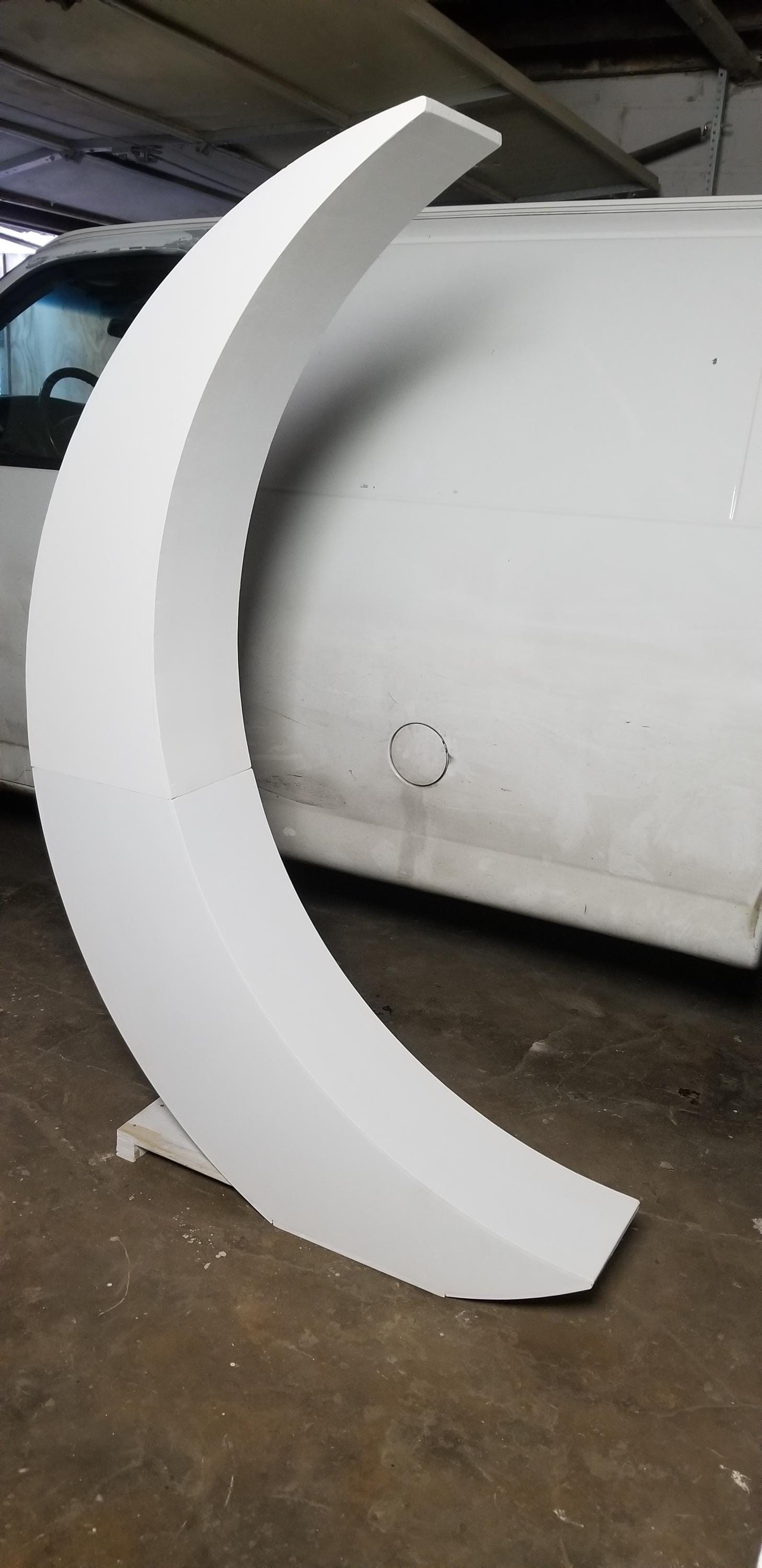 3D Crescent Moon Made in 2 Parts With Two Real Looking Three Layered ...