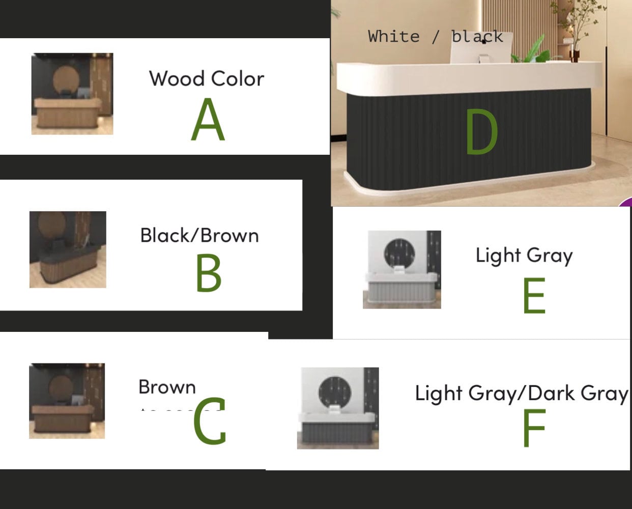 Slatwall Front Desk Office Desk Modern Furniture Reception - Etsy