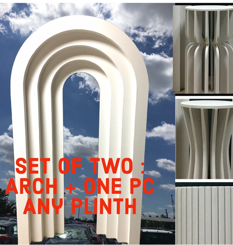 3D Arch Set Arch Wall+ Pedestal for Birthdays, Event Party Props NEW ...