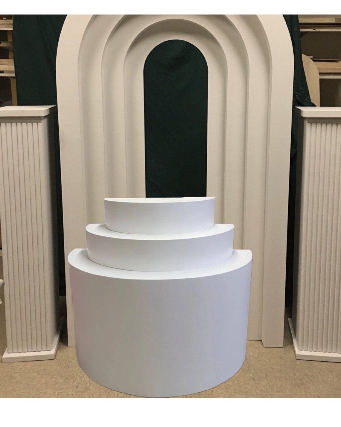 3 Tier / Layered/ Stacked Full Dessert / Cake Tables Easy to Transport ...