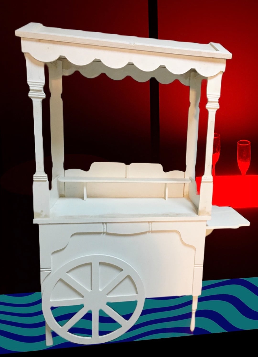 New Design Full Size Stylish 100 % Folding Fits Anywhere Candy Cart ...