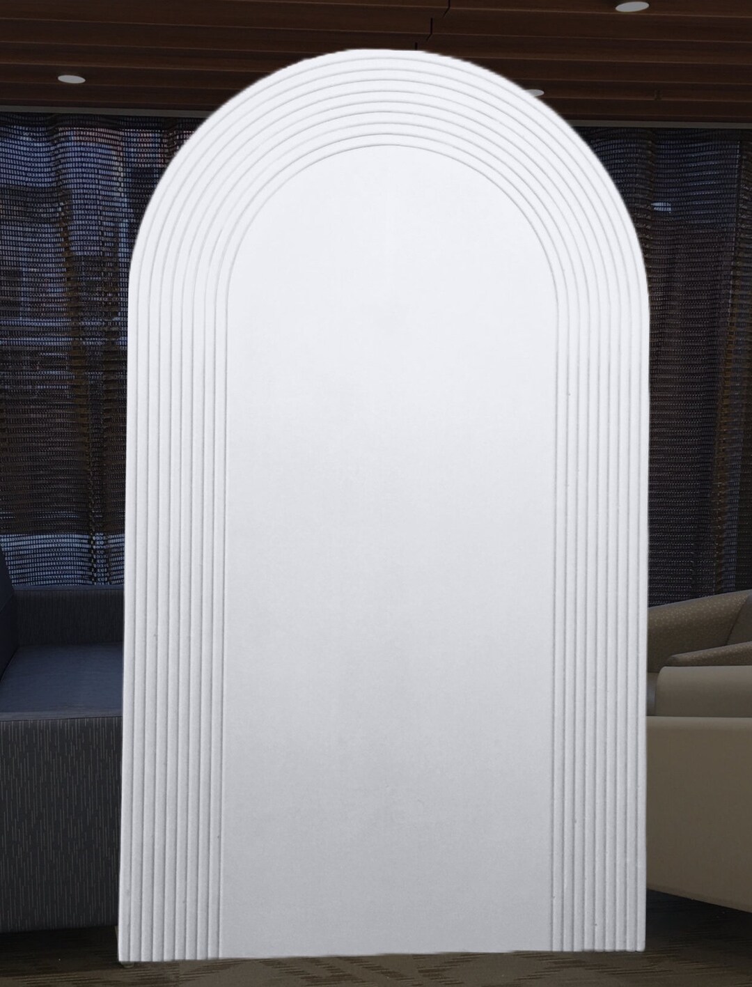 Folding Ripple Arch 4ft X 7 Ft Ripples on Edges and Plain in Middle for ...