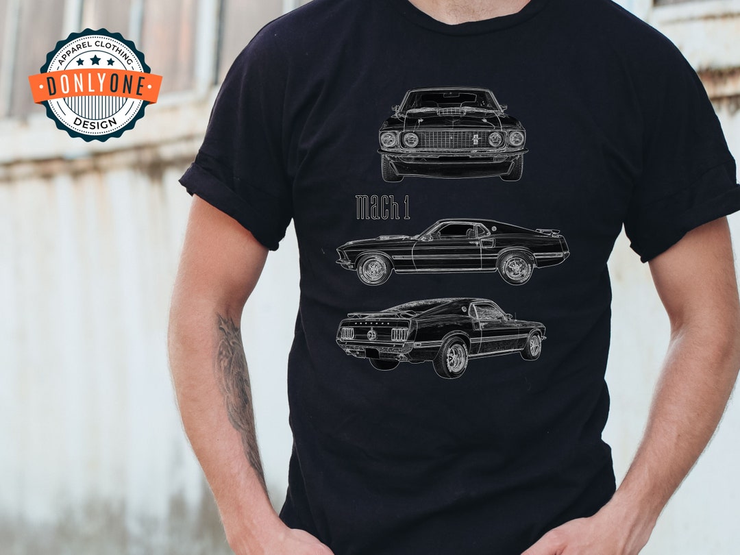 Ford Mustang Mach 1 T-shirt Mustang Gift Car Lovers Shirt - Etsy