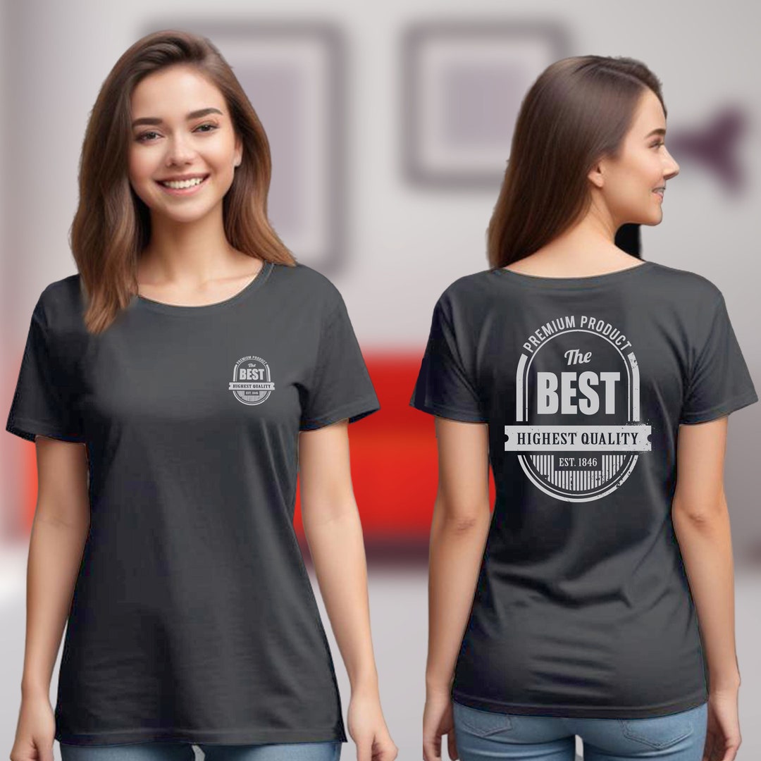 Front and Back Custom Design Logo T-shirt Your Own Message Slogan Logo ...
