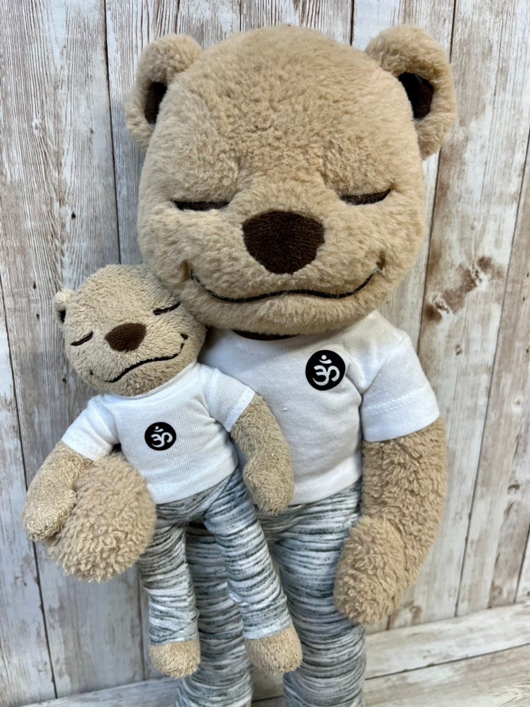Om Sign Decal White Tshirt to Fit Meddy Teddy Bears - Etsy