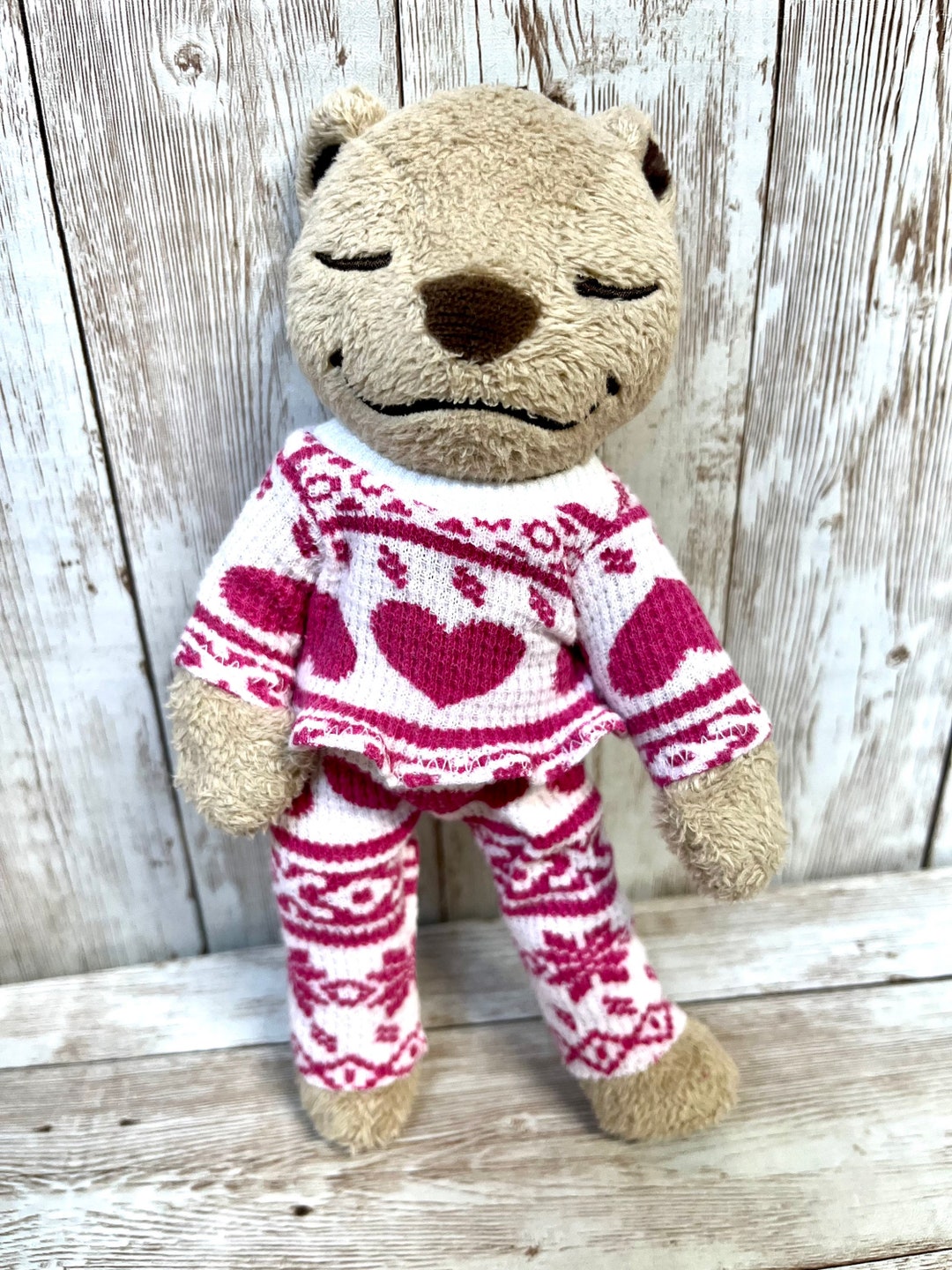 MINI Bear 2 Piece Outfit Top and Pants to Fit Meddy Teddy Bear Keychain ...