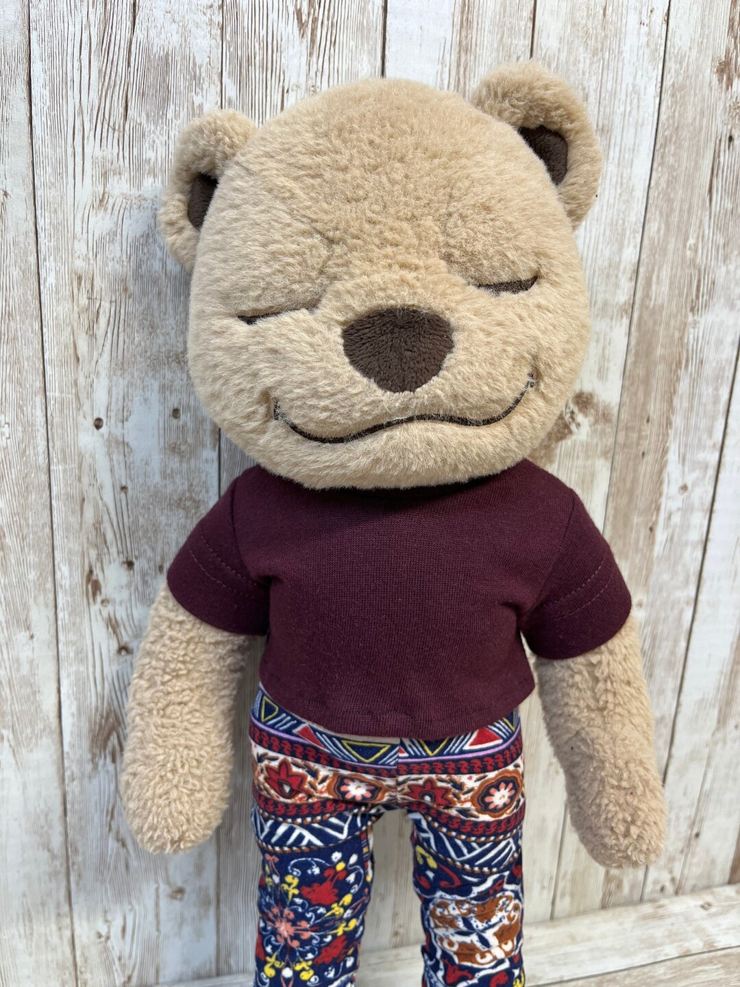 Maroon Burgundy Dark Red Tshirt to Fit Meddy Teddy Bears - Etsy