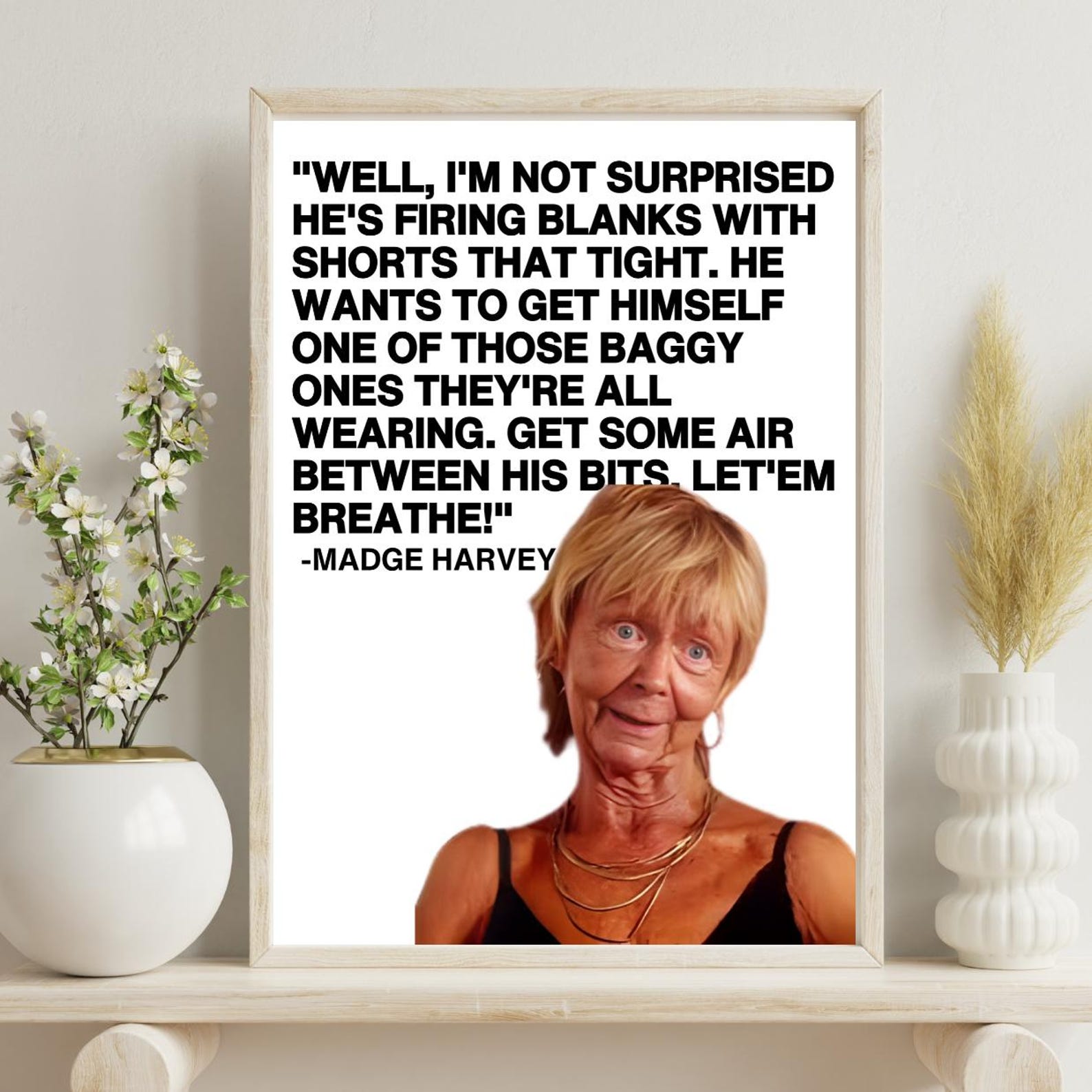 Madge Harvey Benidorm Quote Poster | Funny TV Show Art (digital ...