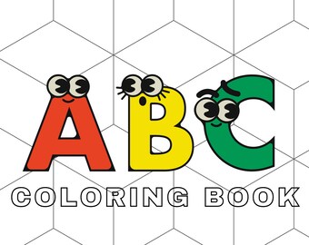 Alphabet Coloring Pages, 26 Pages Alphabet Coloring Book Printable for ...