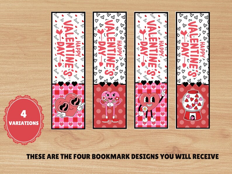Elementary Classroom Printable Valentines Bookmarks Boys Kids ...