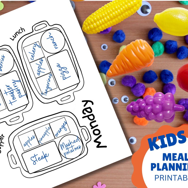 Menu for Picky Eaters - Etsy