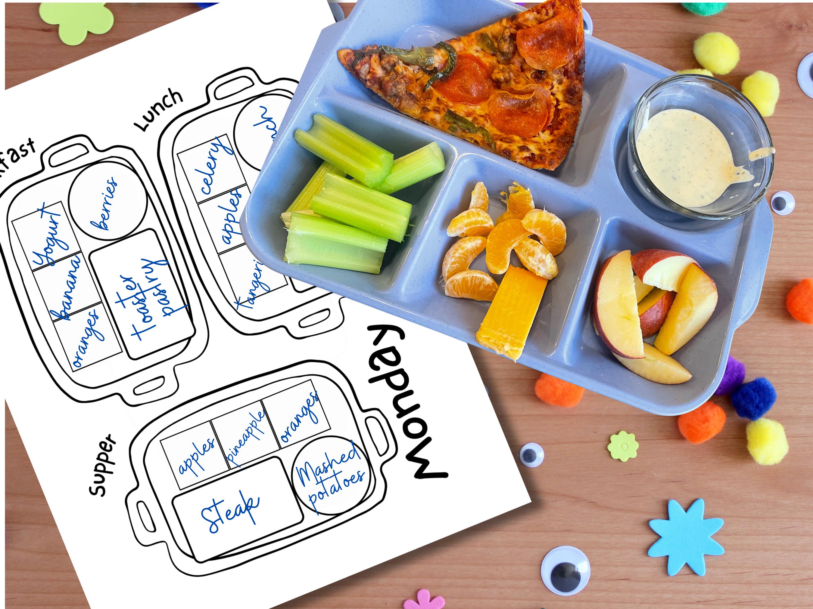 Picky Eater Meal Planner Printable Kids Meal Planning Menu Page ...