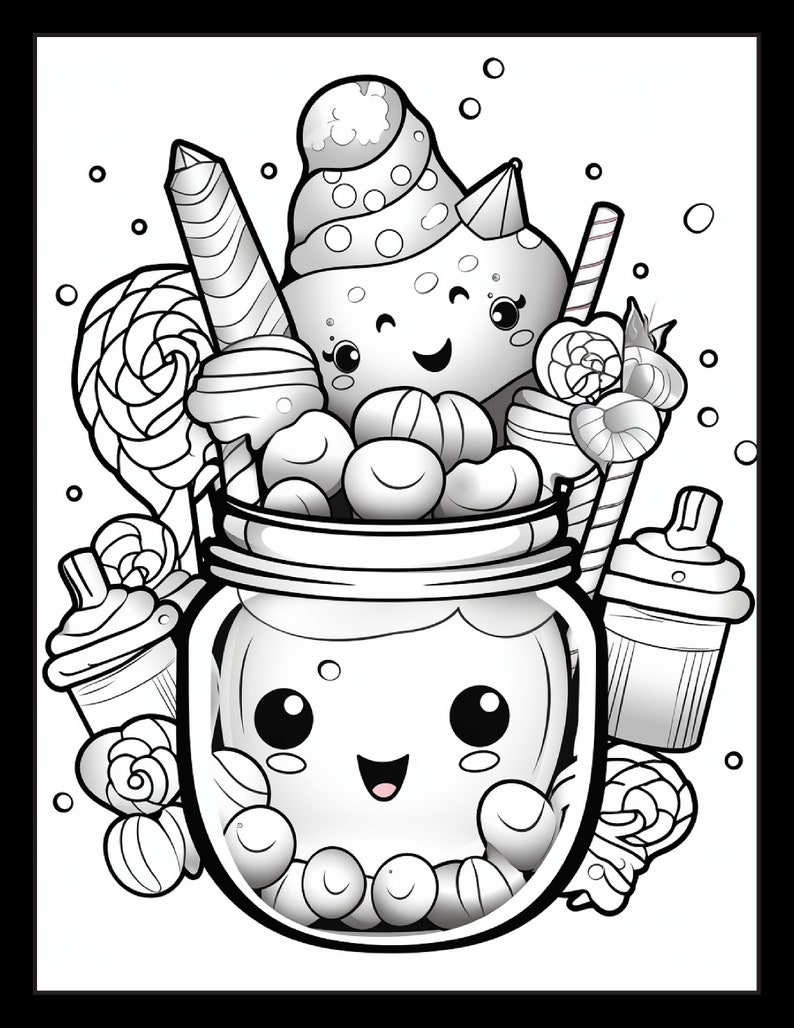97 Candy Halloween Coloring Pages for Kids: A Fun and Spooky Adventure ...