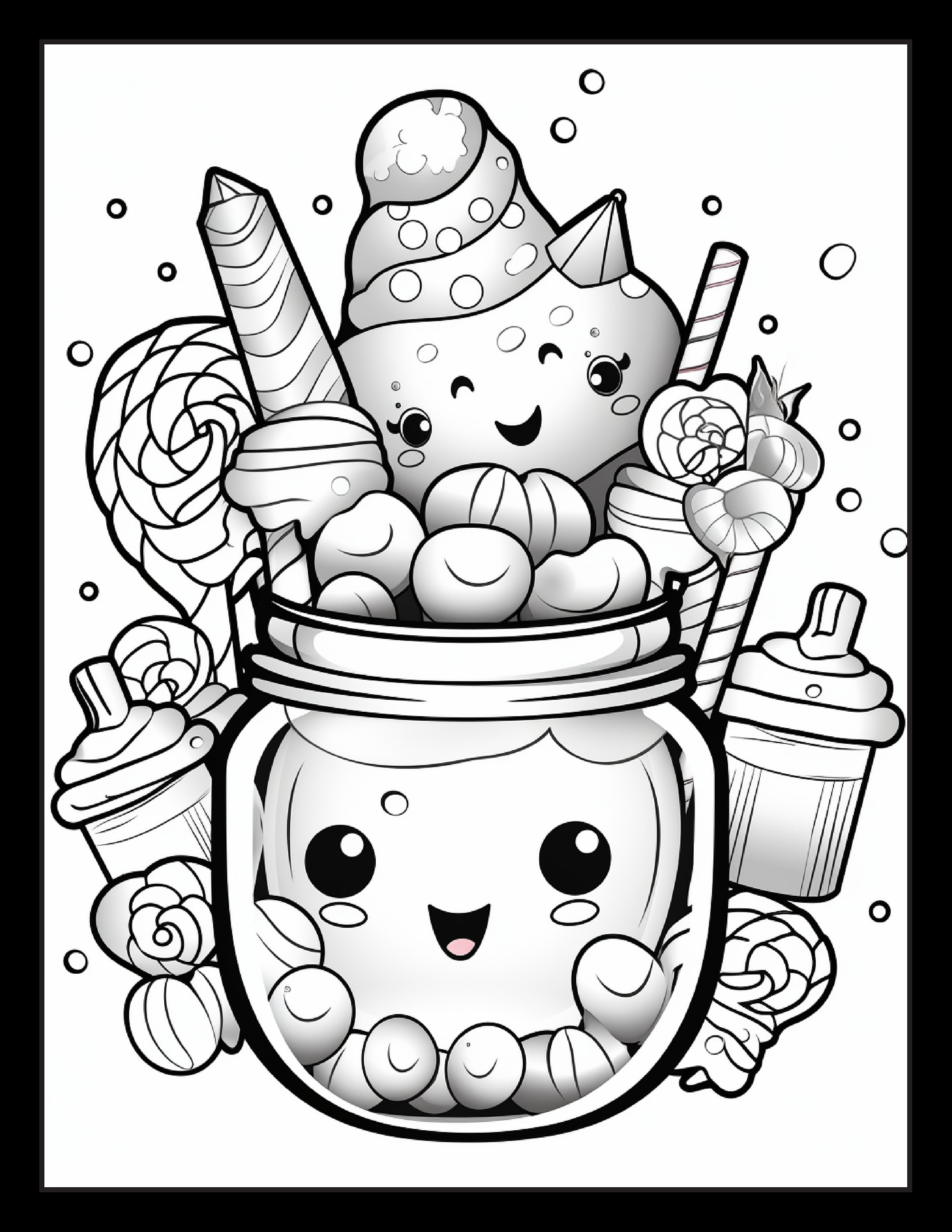 97 Candy Halloween Coloring Pages for Kids: A Fun and Spooky Adventure ...