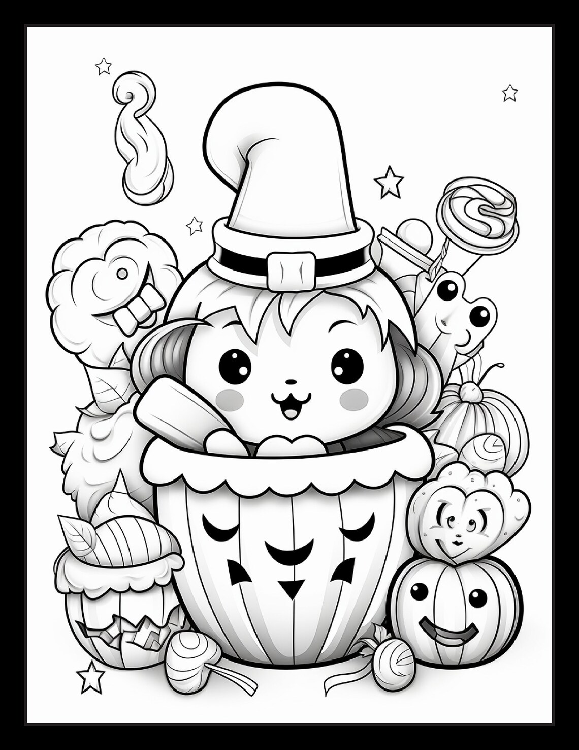97 Candy Halloween Coloring Pages for Kids: A Fun and Spooky Adventure ...