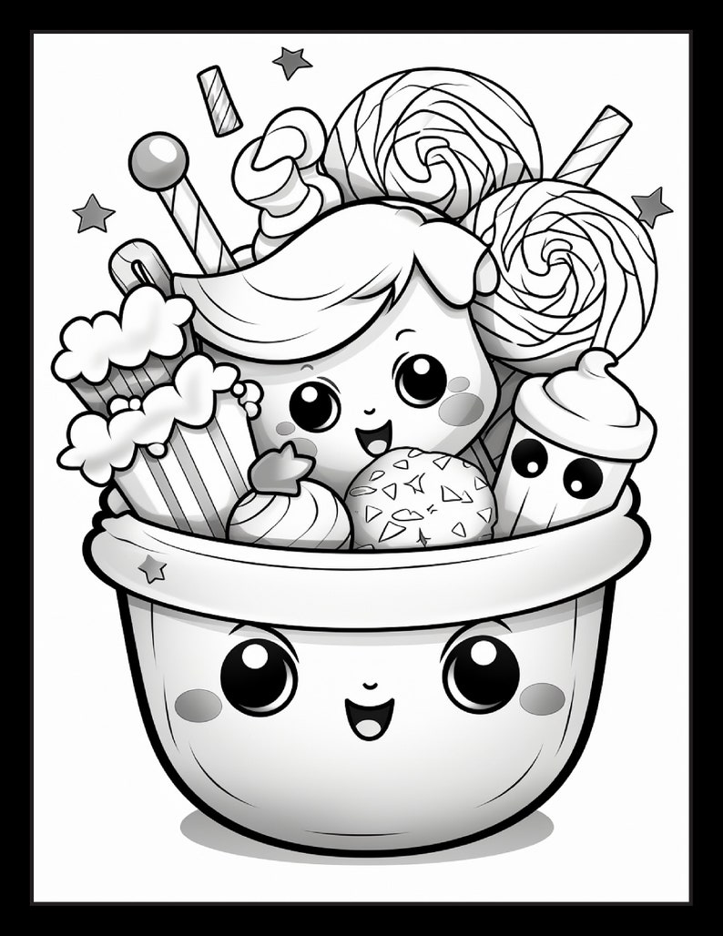 97 Candy Halloween Coloring Pages for Kids: A Fun and Spooky Adventure ...