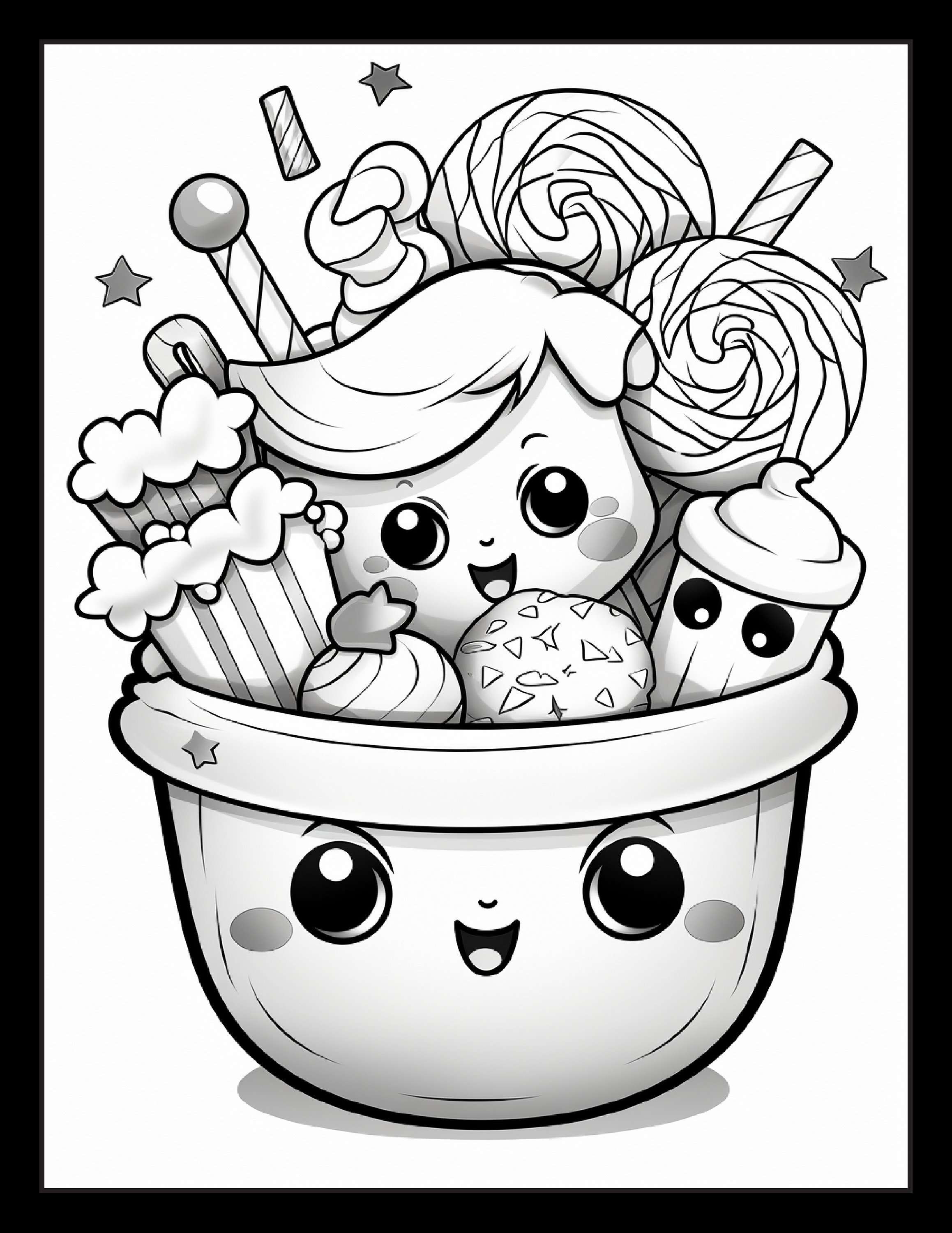97 Candy Halloween Coloring Pages for Kids: A Fun and Spooky Adventure ...