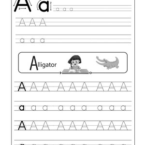 Alphabet Tracing Worksheets and Fun Coloring Pages | Printable Kids ...