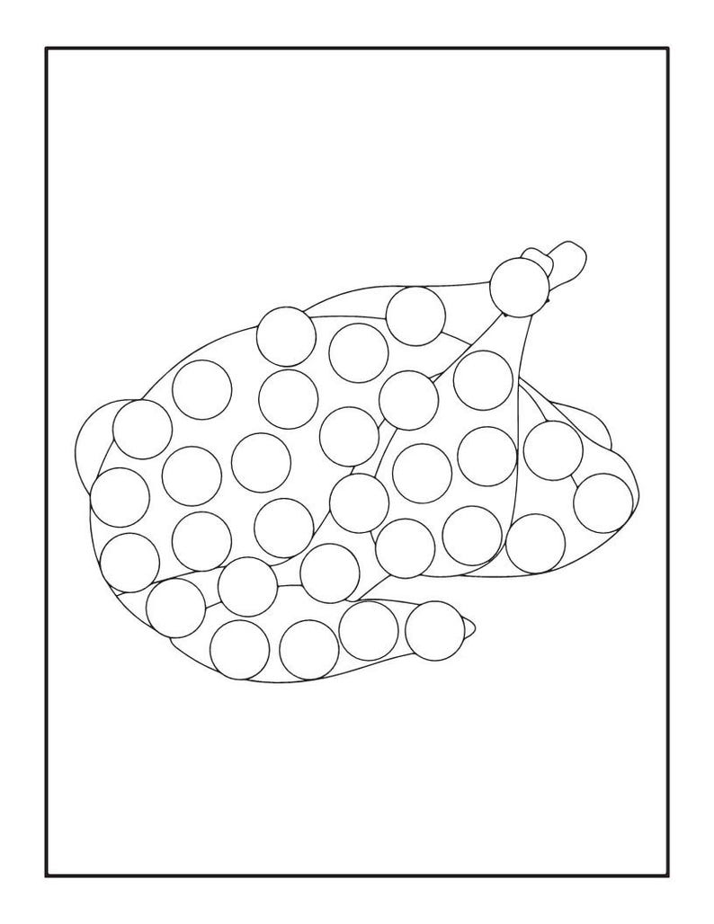 Thanksgiving Dot Markers Activity Pages for Kids | Fall Coloring Pages ...