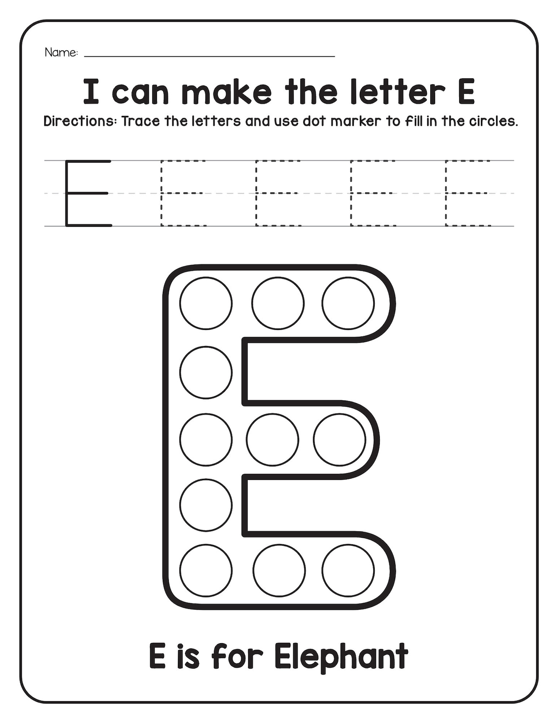A-Z Animal Alphabet Dot Marker Worksheets: Coloring Printables for ...