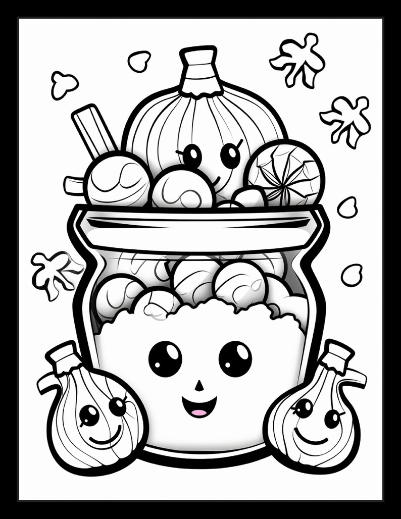 97 Candy Halloween Coloring Pages for Kids: A Fun and Spooky Adventure ...