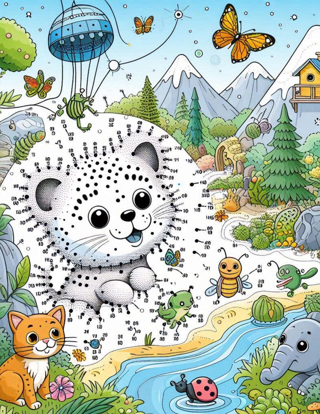 Connect the Dot Activity Pages for Kids | Dot to Dot Coloring Book ...