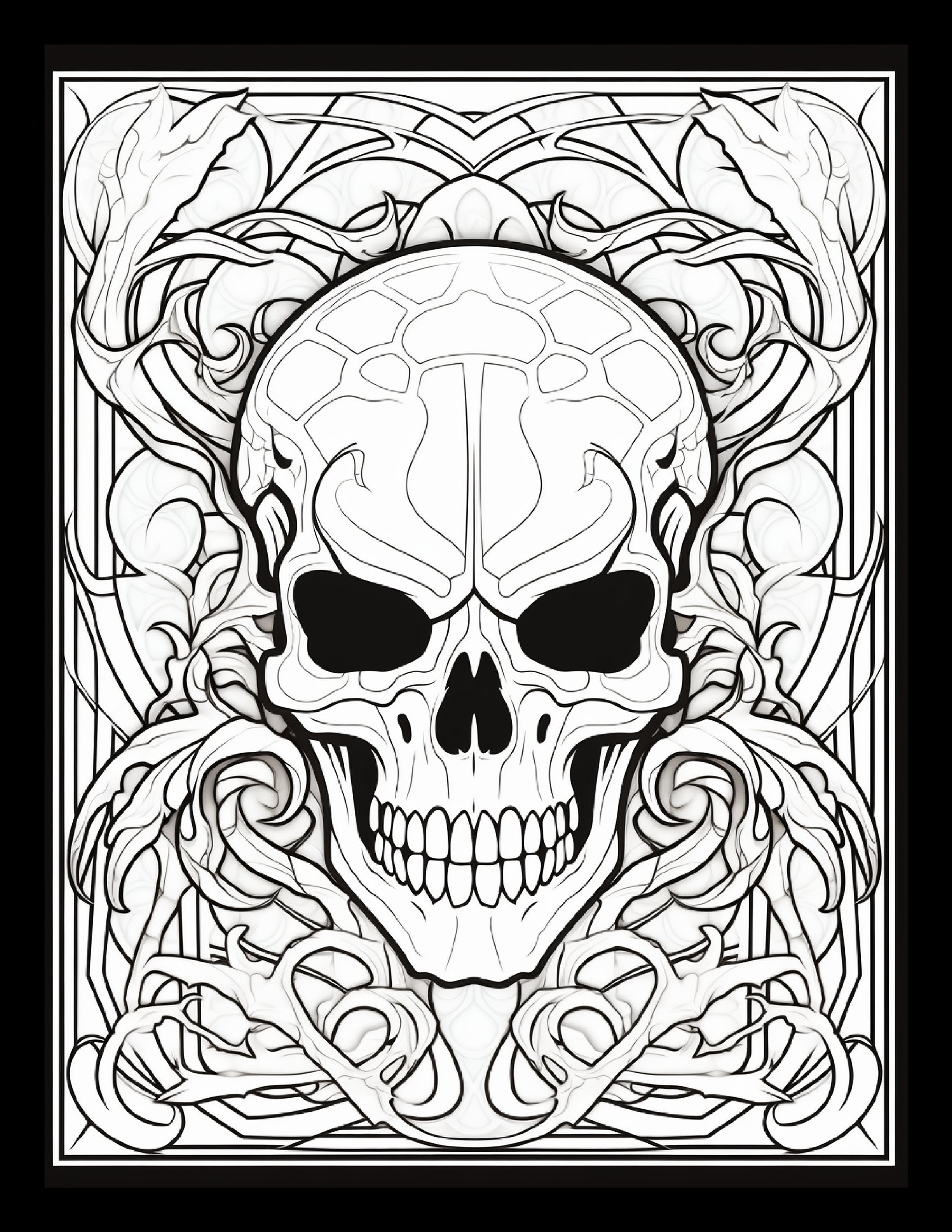 Halloween Special: 125 Unique Stained Glass Coloring Pages for Adults ...