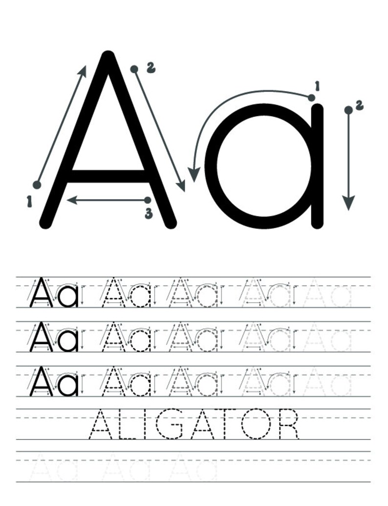Pre-k, Tracing, Number Exercise, Letter Exercise, Preschool, Learning ...