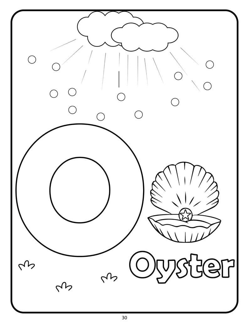 26 ABC Alphabet Coloring Pages for Kids Educational Coloring Book Fun ...