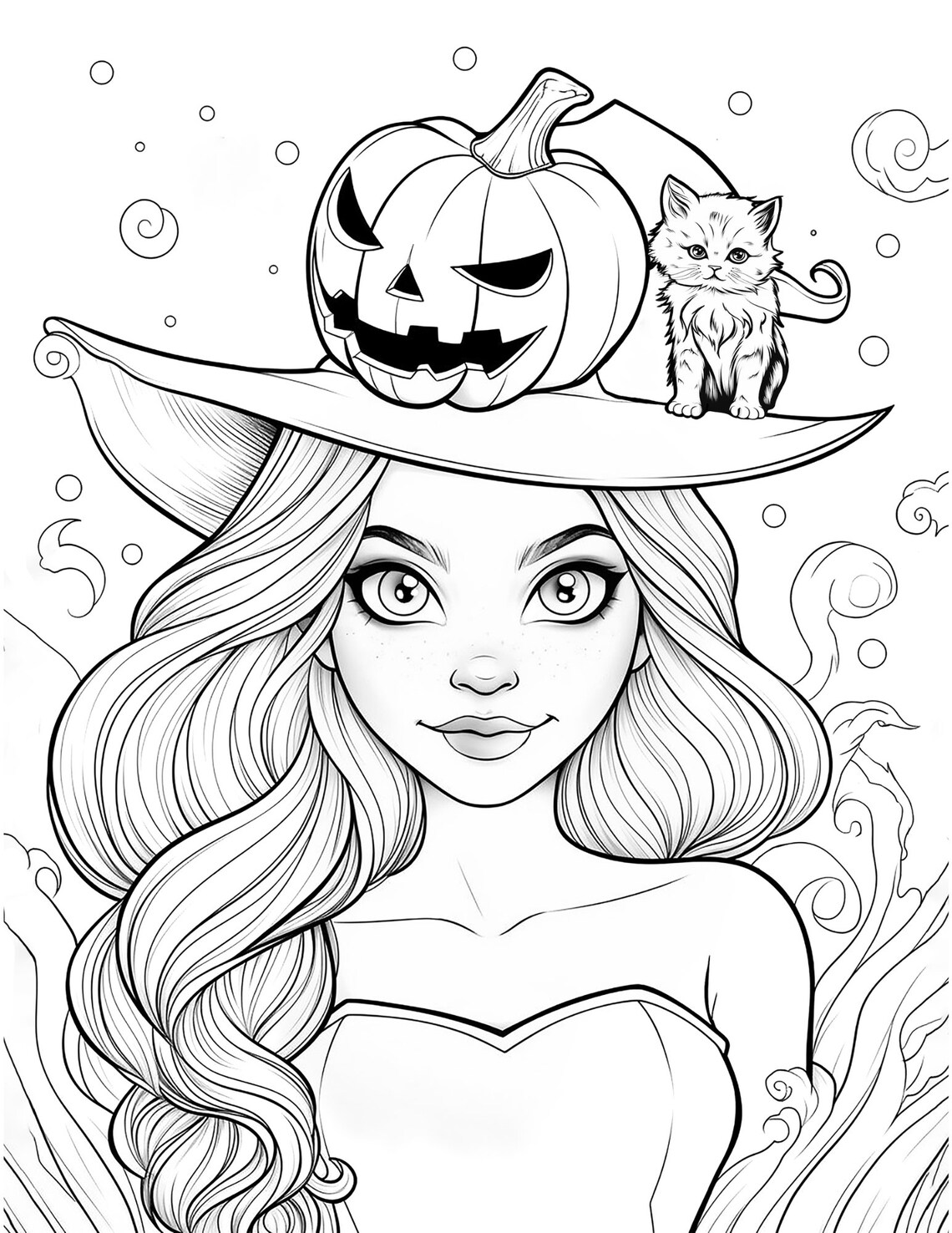 Spooky Delight: Adult Halloween Printable Coloring Pages - Etsy