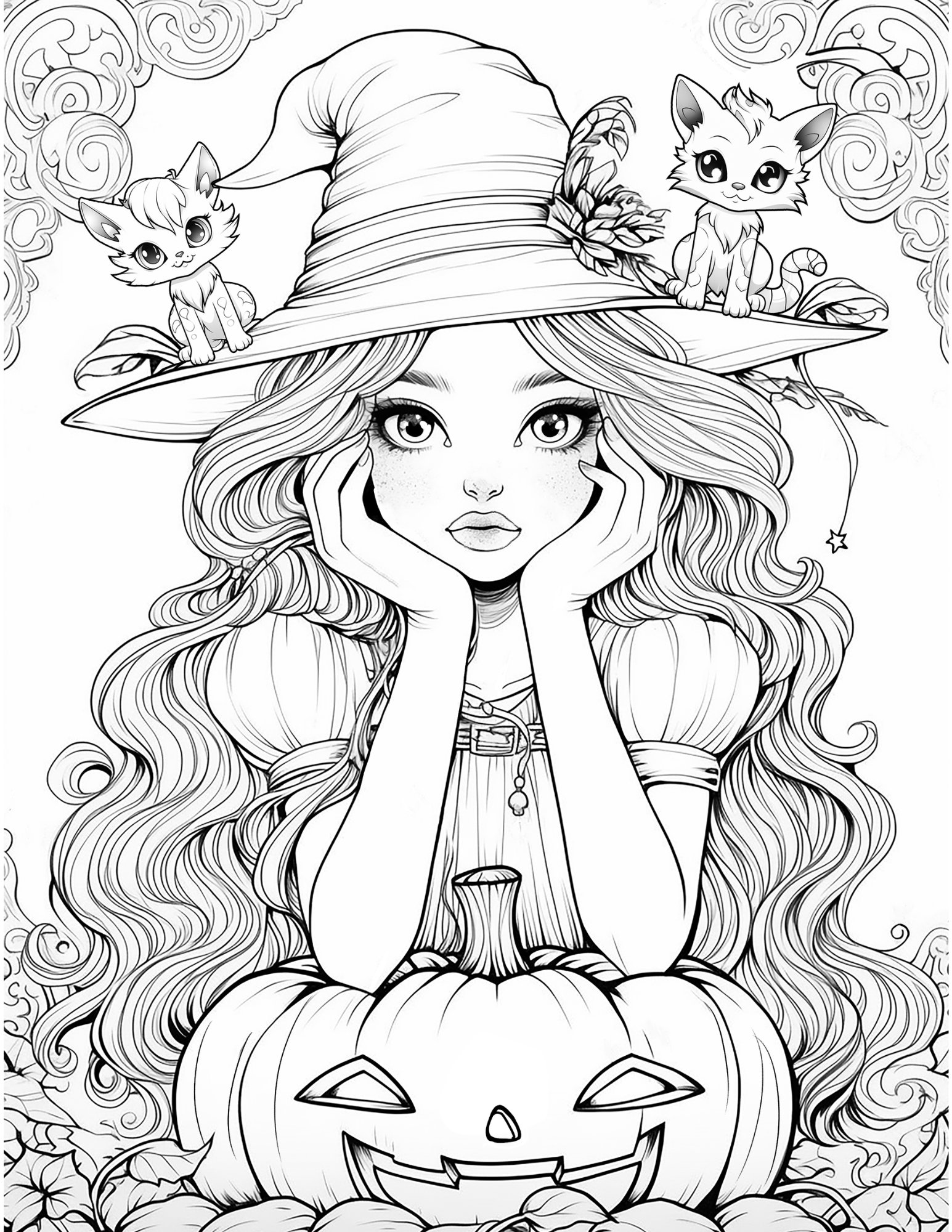 Spooky Delight: Adult Halloween Printable Coloring Pages - Etsy