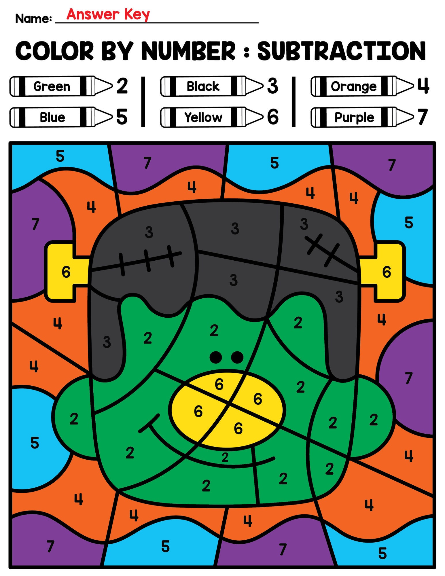 Spooktacular Learning | Halloween Color by Number Worksheets Make Math ...