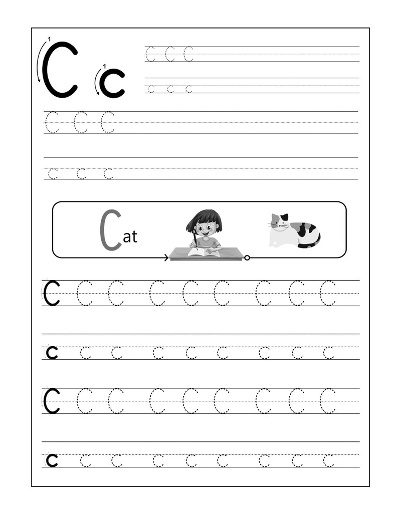 Alphabet Tracing Worksheets and Fun Coloring Pages | Printable Kids ...