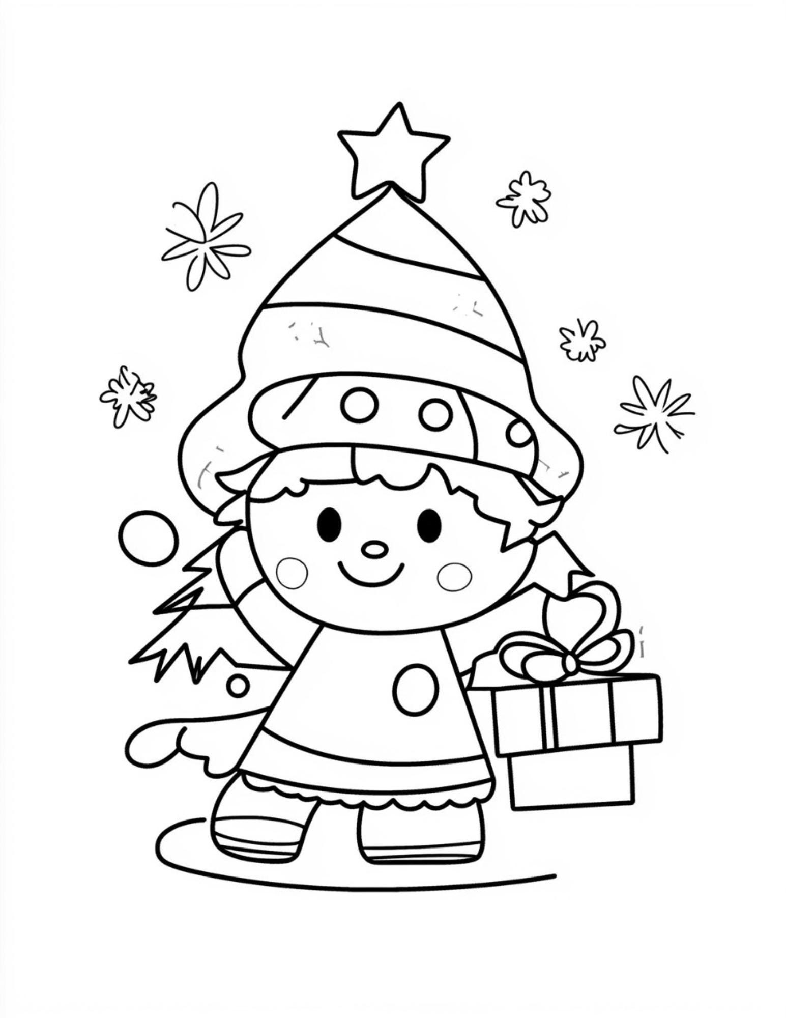 300 Festive Christmas Coloring Book Pages - Printable PDF - Etsy