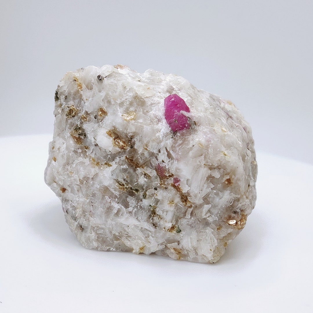 Natural Ruby Crystal on a Marble Matrix From Afghanistan - Etsy