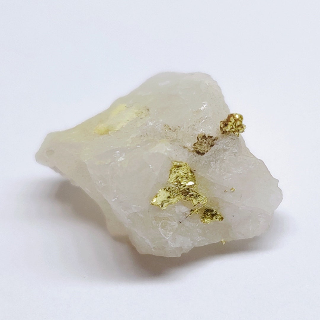 Natural Native Gold in Quartz Rough Crystal From Oriental Mine ...