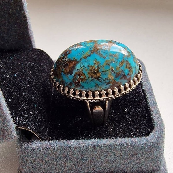 Turquoise Silver Ring - Etsy