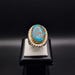 Stunning Natural Turquoise Silver Ring - Fairuz - Etsy
