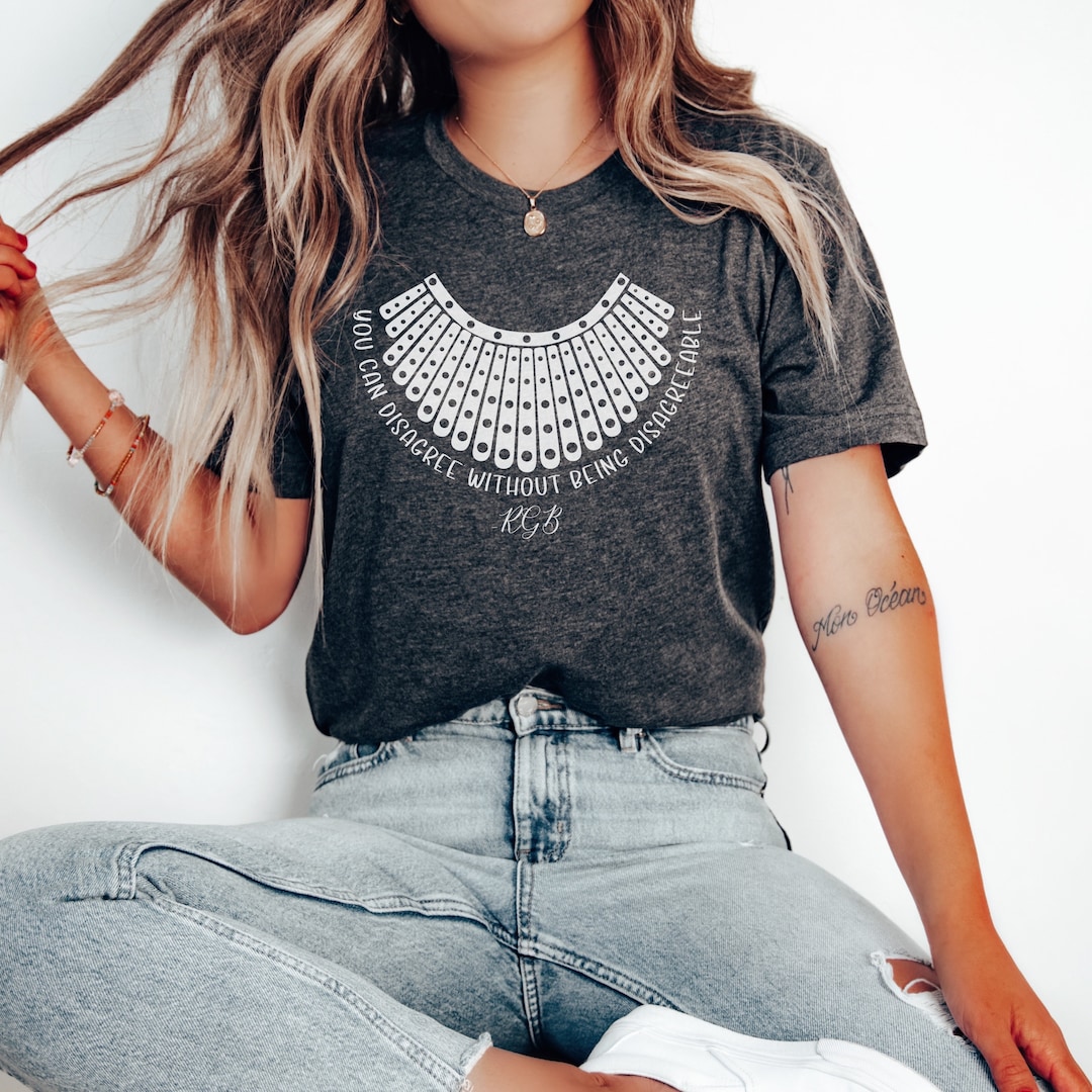 RBG Collar Shirt, RBG Sayings Tshirt, Rbg Quote Shirt, Powerful Women ...