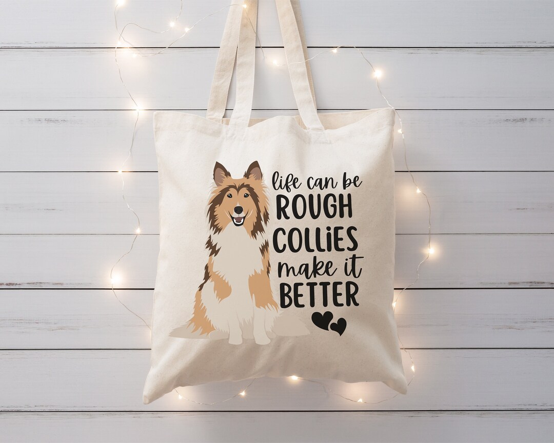 Rough Collie Tote Bag, Collie Tote Bag, Rough Collie Lover Gift, Rough ...
