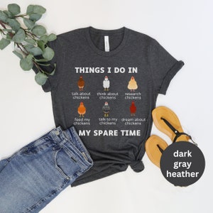 My Spare Time Shirt, Raisin Chickens Tee, Hen Chicken Shirt, Mom ...
