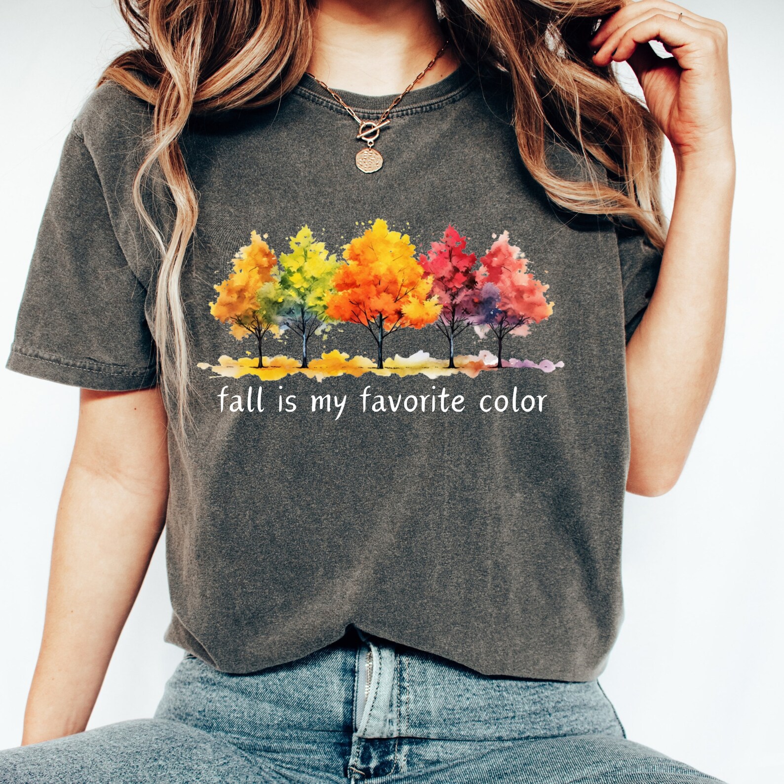 Fall is My Favorite Color Shirt, Colorful Trees Shirt, Fall Nature ...