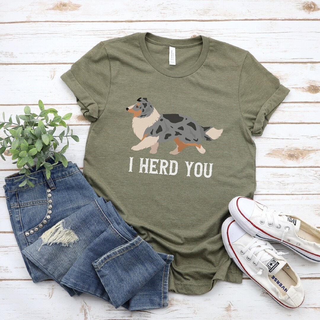 Blue Merle Sheltie Sheltie Shirts Sheltie T Shirt Sheltie - Etsy