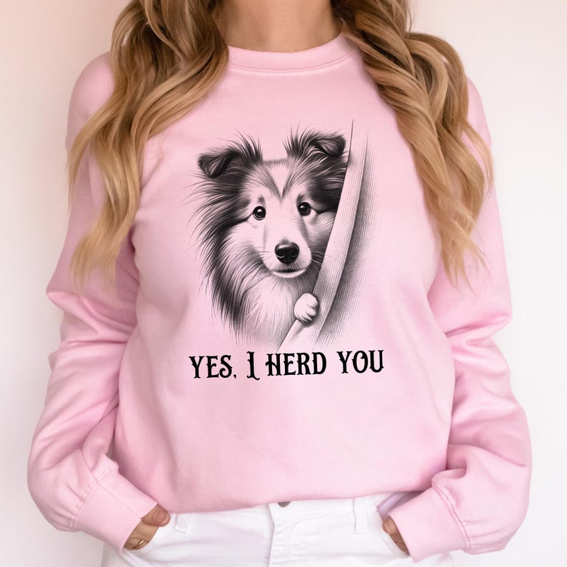 Funny Sheltie Sweatshirt, Shetland Sheepdog Sweatshirt, Sheltie Mom ...