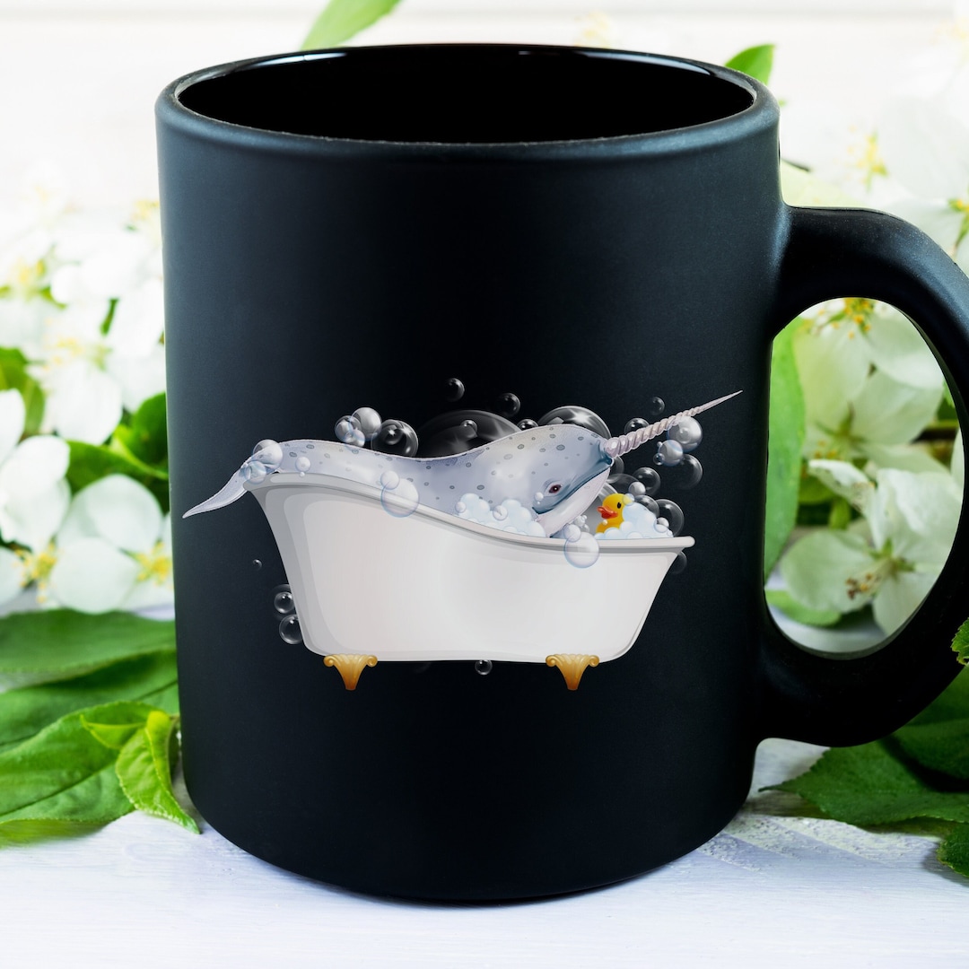 Narwhal Mug, Narwhal Bath, Funny Narwhal Mug, Narwhal Coffee Mug, Cute ...