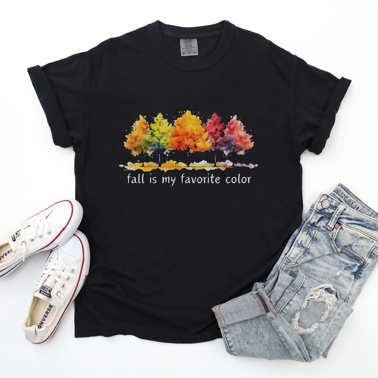 Fall is My Favorite Color Shirt, Colorful Trees Shirt, Fall Nature ...