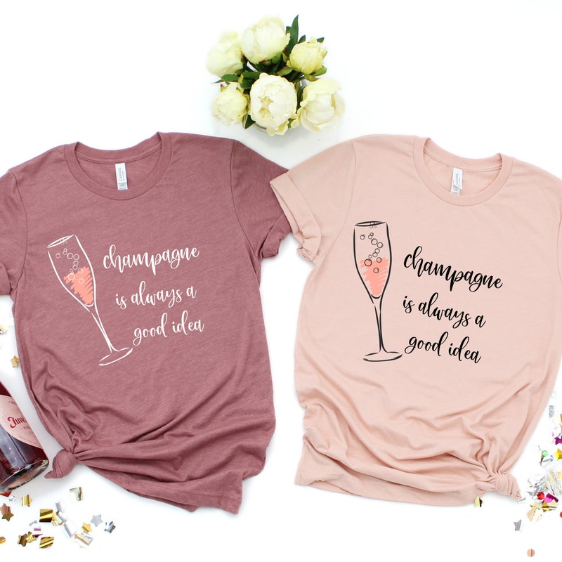 Champagne Tshirt - Etsy