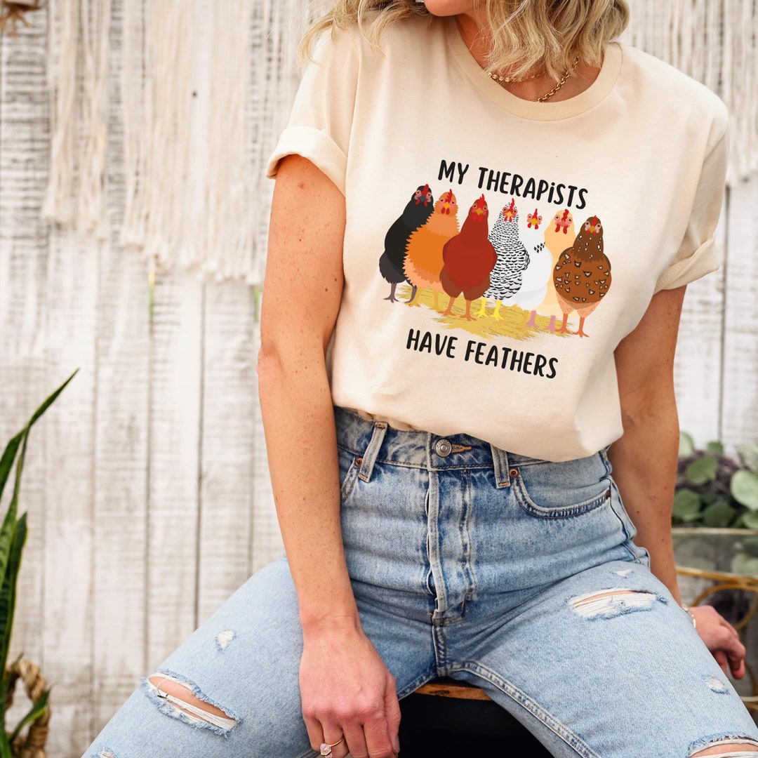 Funny Chicken Tee, Retro Chicken Tee, Chicken Lady T-shirt, Chicken ...