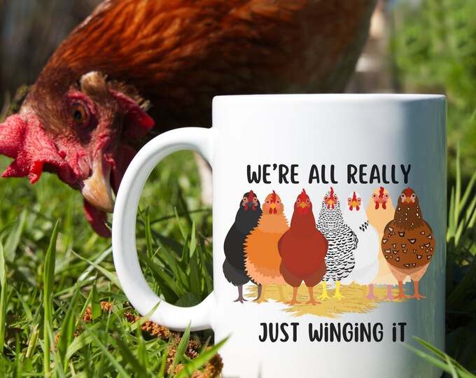 Chicken & Wildflowers Mug Chicken Lover Gift Chicken Gift Chicken Lady ...